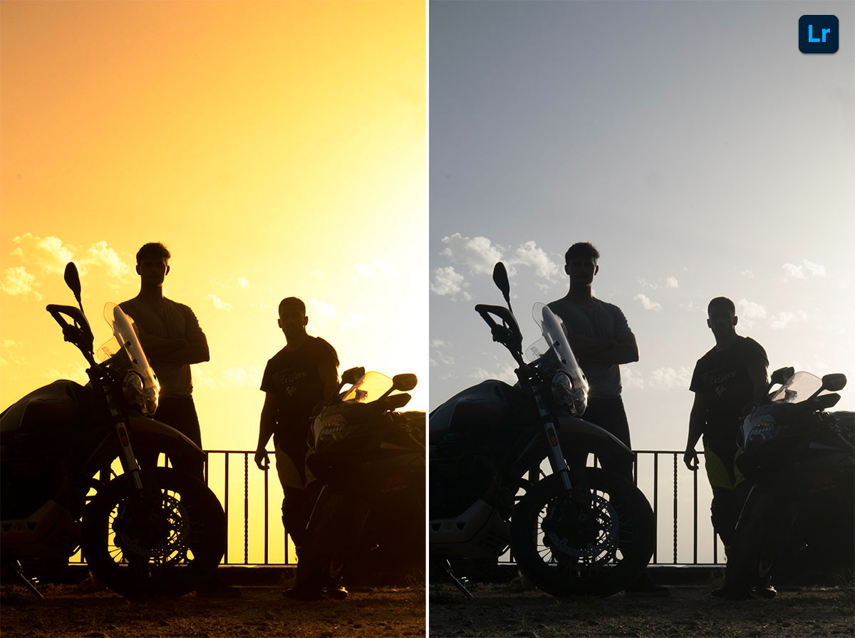 Sunset duo bikers | Edit | Photoshop Lightroom