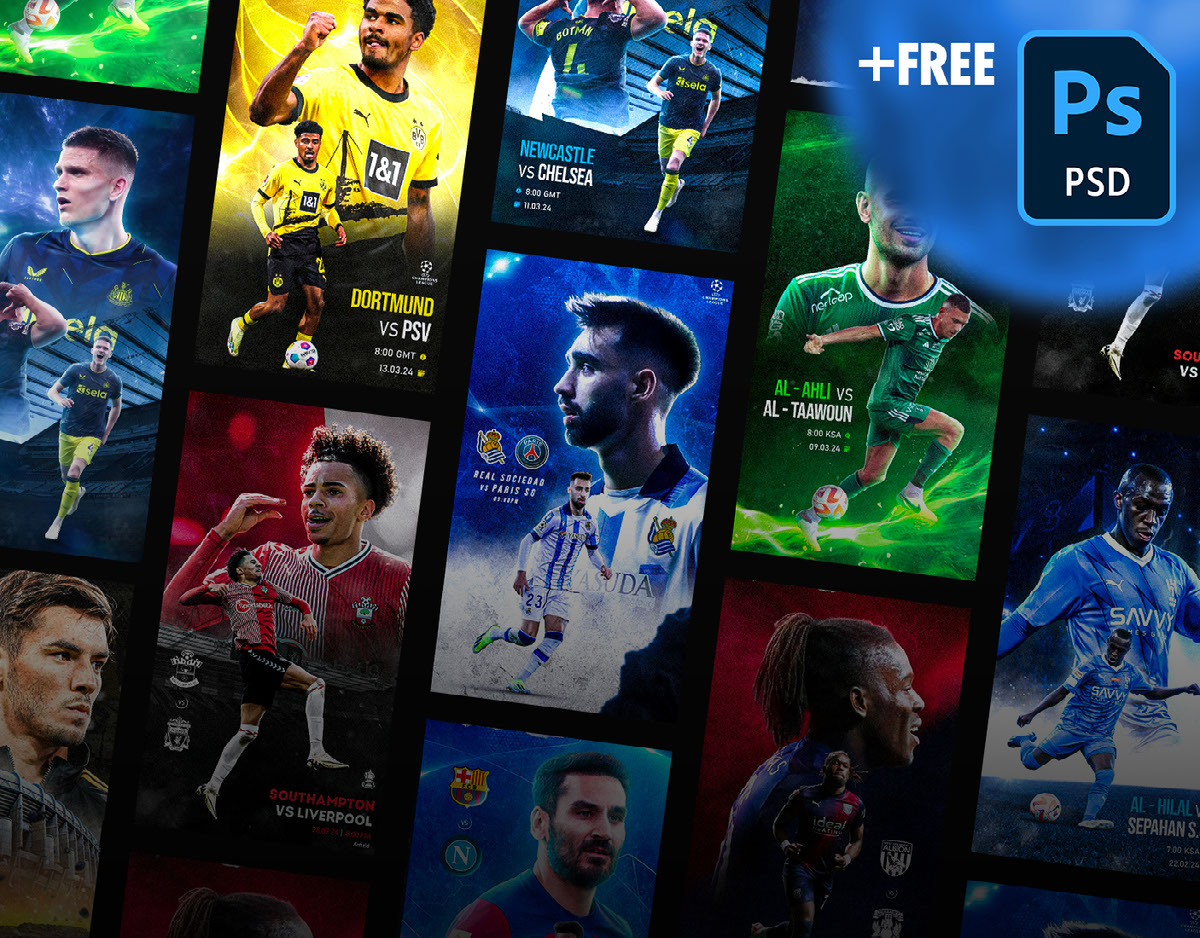 Matchday design psd free on Behance :: Behance