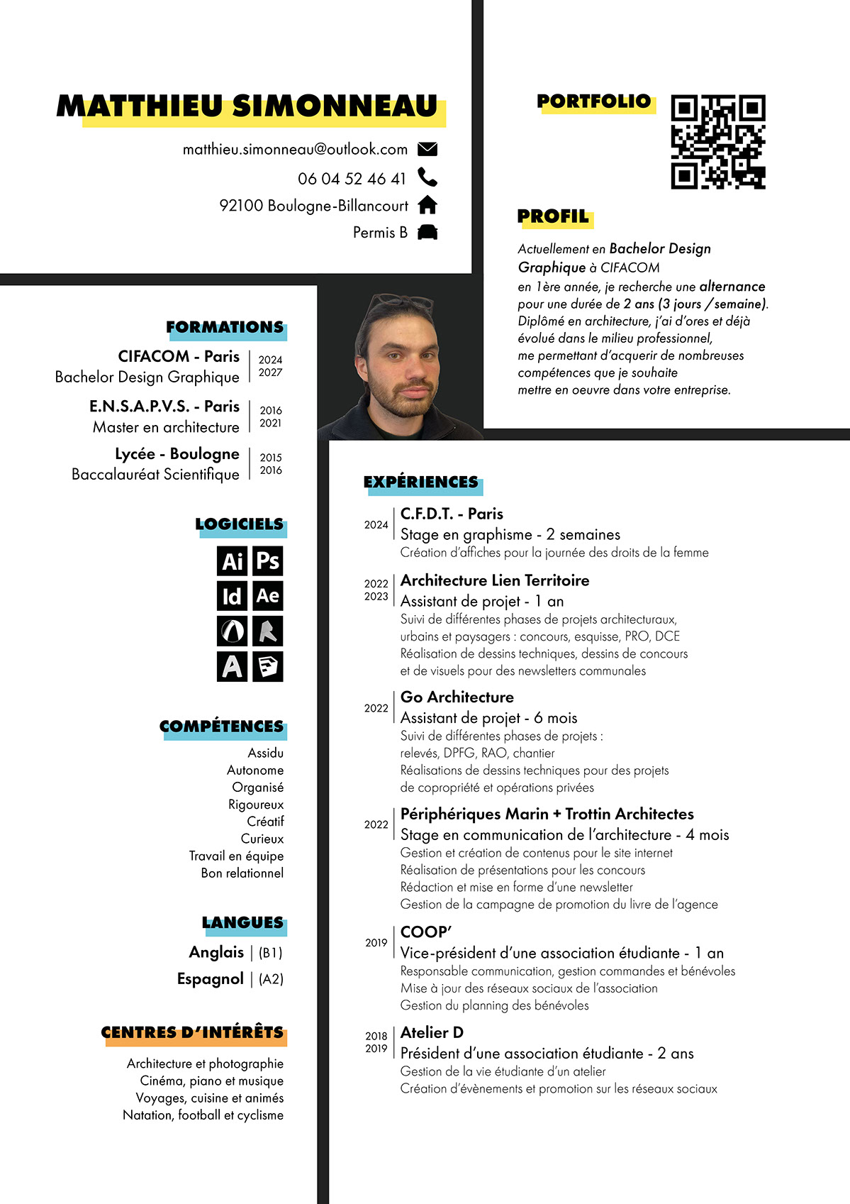 CV_SIMONNEAU Matthieu on Behance :: Behance