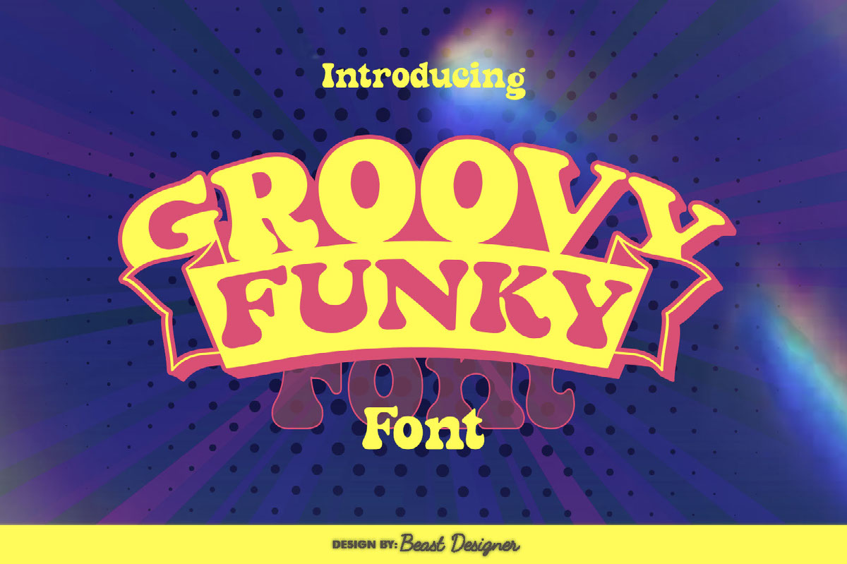 Groovy Funky Font on Behance :: Behance