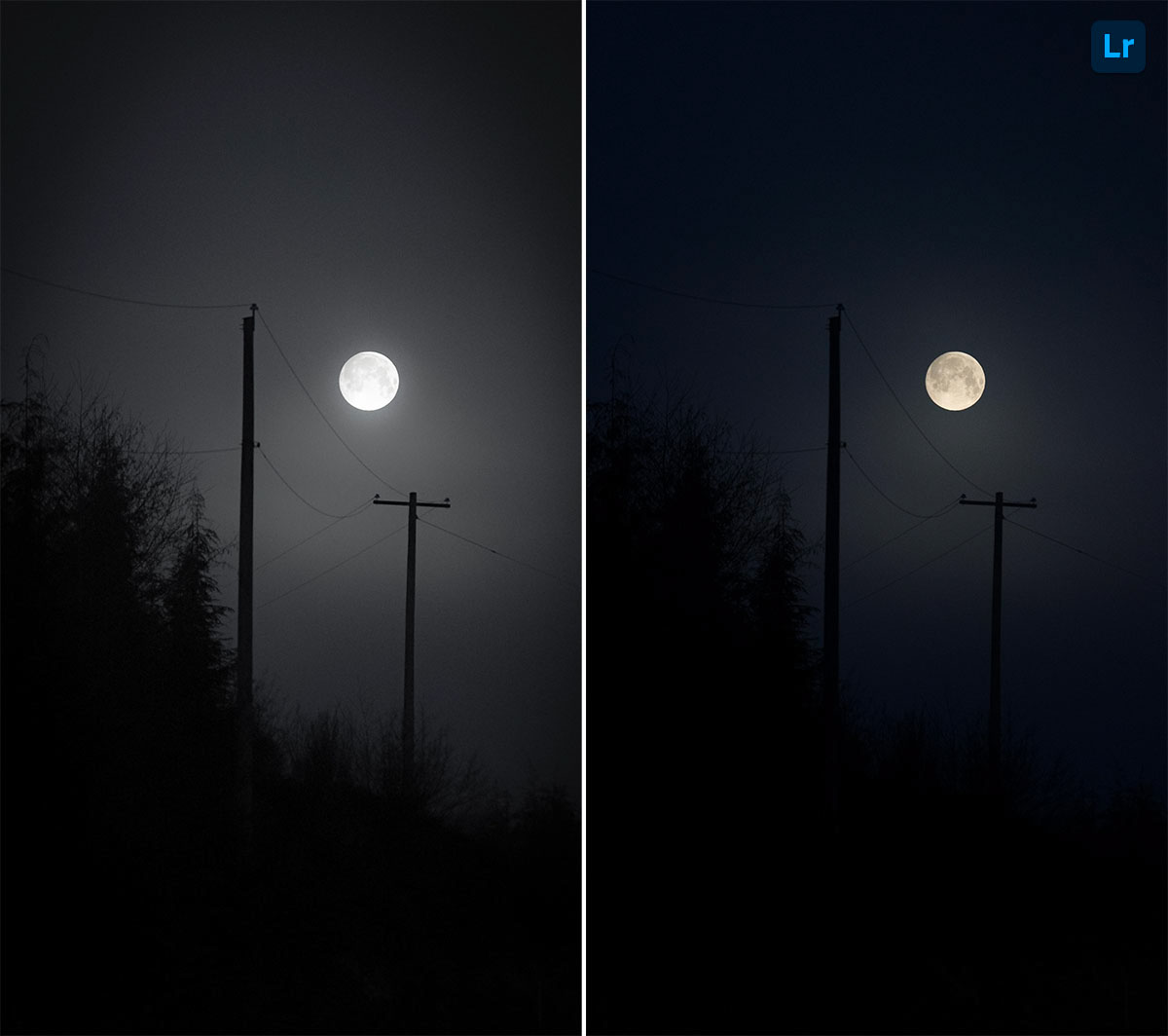Falling moon | Remix | Photoshop Lightroom