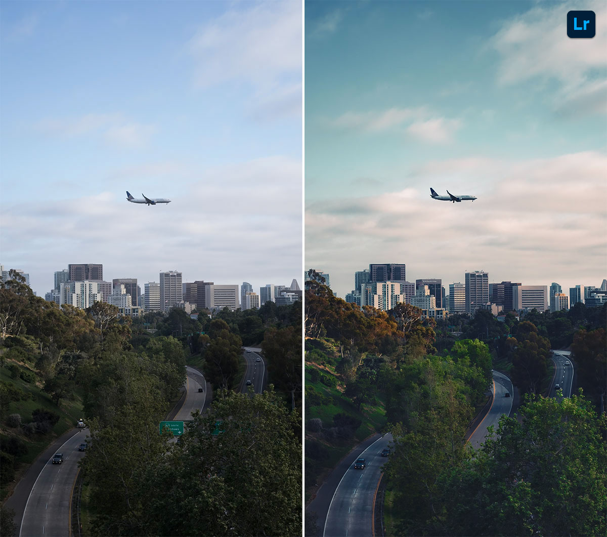 City plane | Edit | Photoshop Lightroom