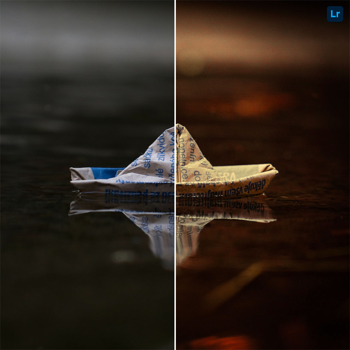 Paper boat | Edit | Photoshop Lightroom