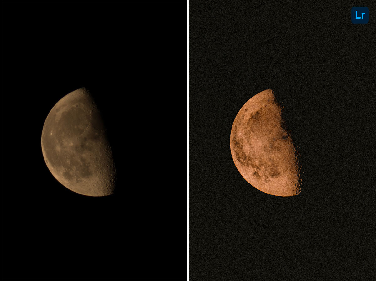 The face of the moon | Edit | Photoshop Lightroom