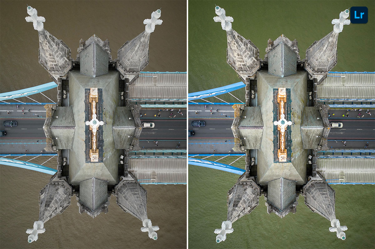 Tower Bridge topdown | Edit | Photoshop Lightroom