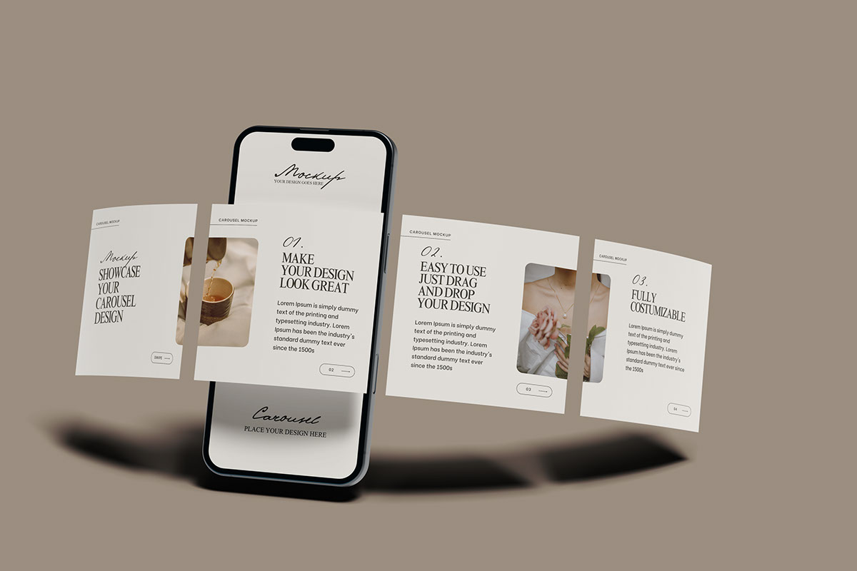 Square Carousel Mockup on Behance :: Behance