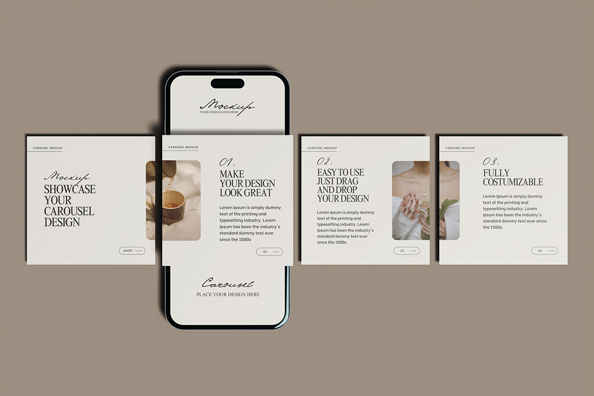 Square Carousel Mockup on Behance :: Behance