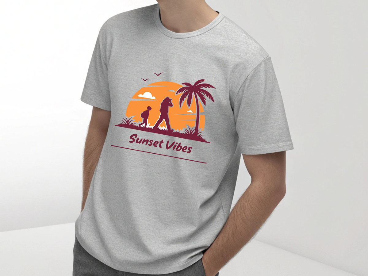 Sunset Vibes T-shirt Design on Behance :: Behance