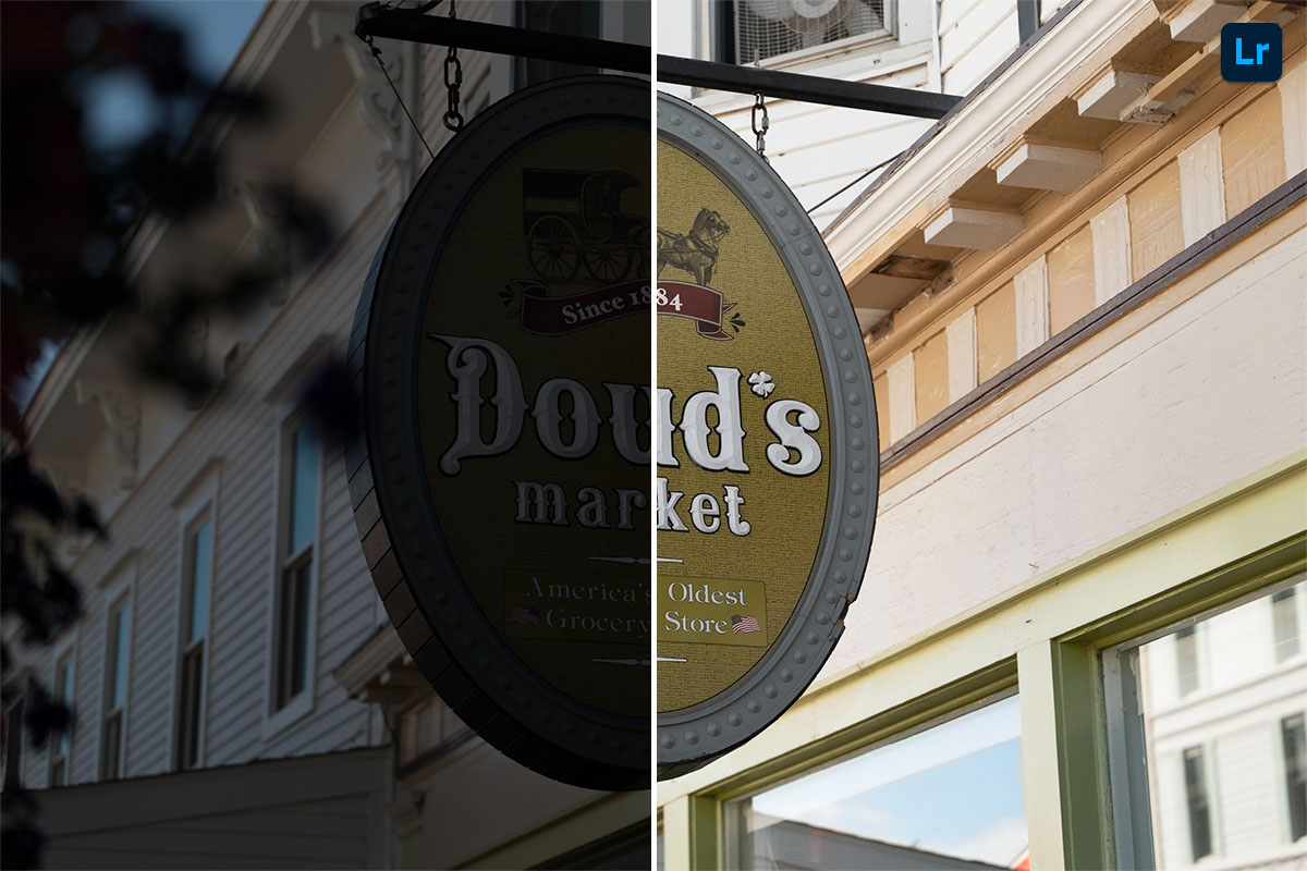 Doud's Market Sign, (Mackinack MI) | Edit | Photoshop Lightroom