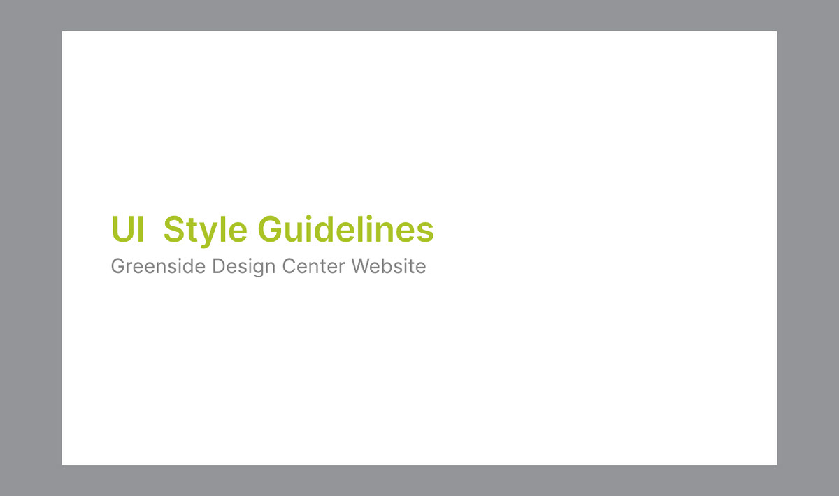 GDC Website Style Guide on Behance :: Behance
