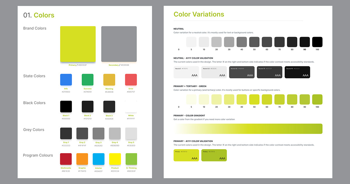 GDC Website Style Guide on Behance :: Behance
