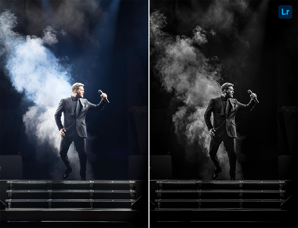 Michael Bublé 1/500sec | Edit | Photoshop Lightroom