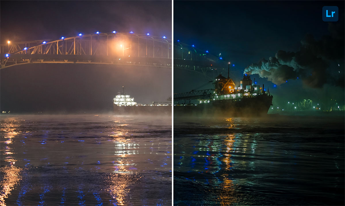 Freighter in the Fog | Remix | Photoshop Lightroom