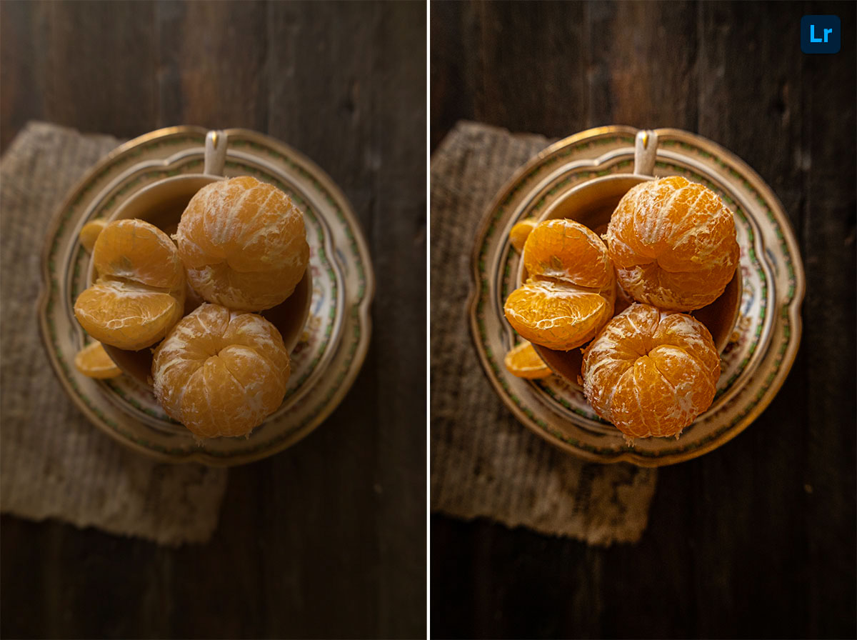 Oranges in a cup | Edit | Photoshop Lightroom