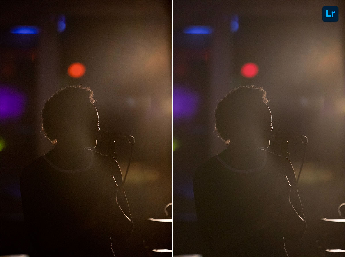 Singer in the Night | Remix | Photoshop Lightroom