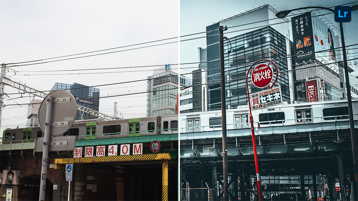 railway in Tokyo | Edit | Photoshop Lightroom