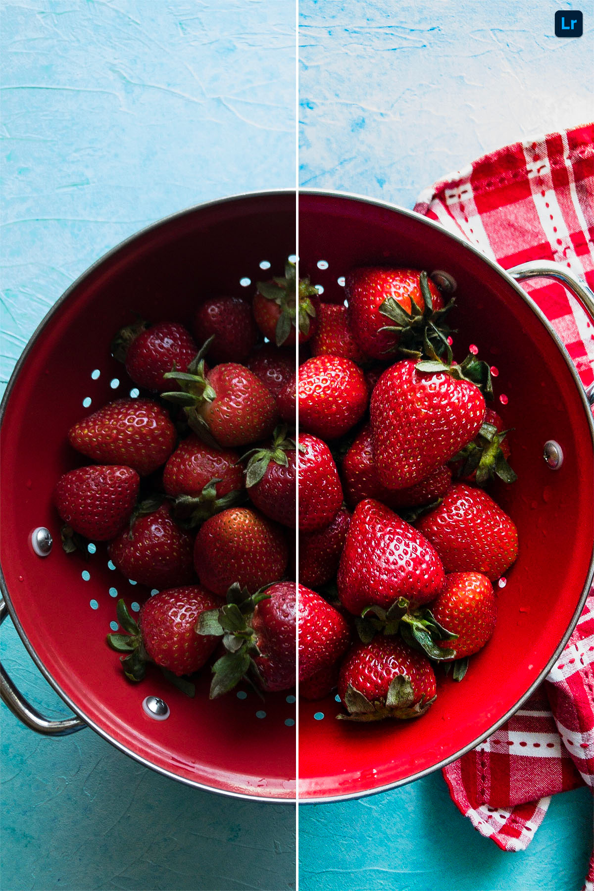 Strawberries : Triad Color Harmony | Edit | Photoshop Lightroom