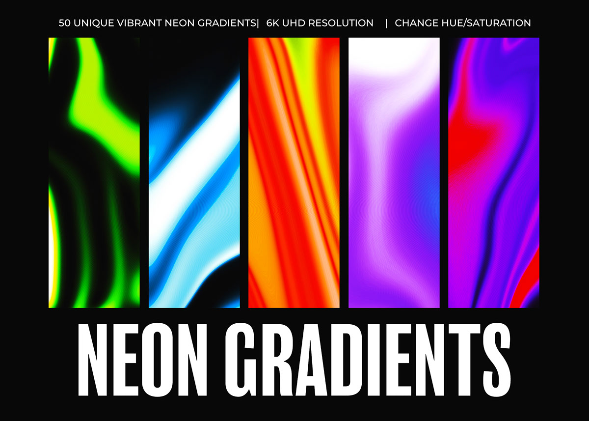 Glowing Neon Abstract Gradients Download Link on Behance :: Behance