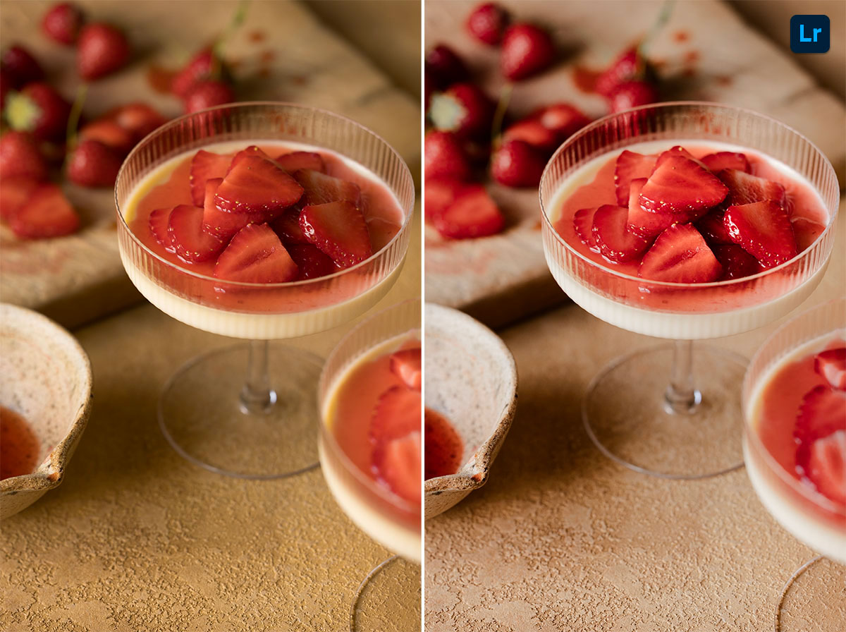 Strawberry dessert | Edit | Photoshop Lightroom