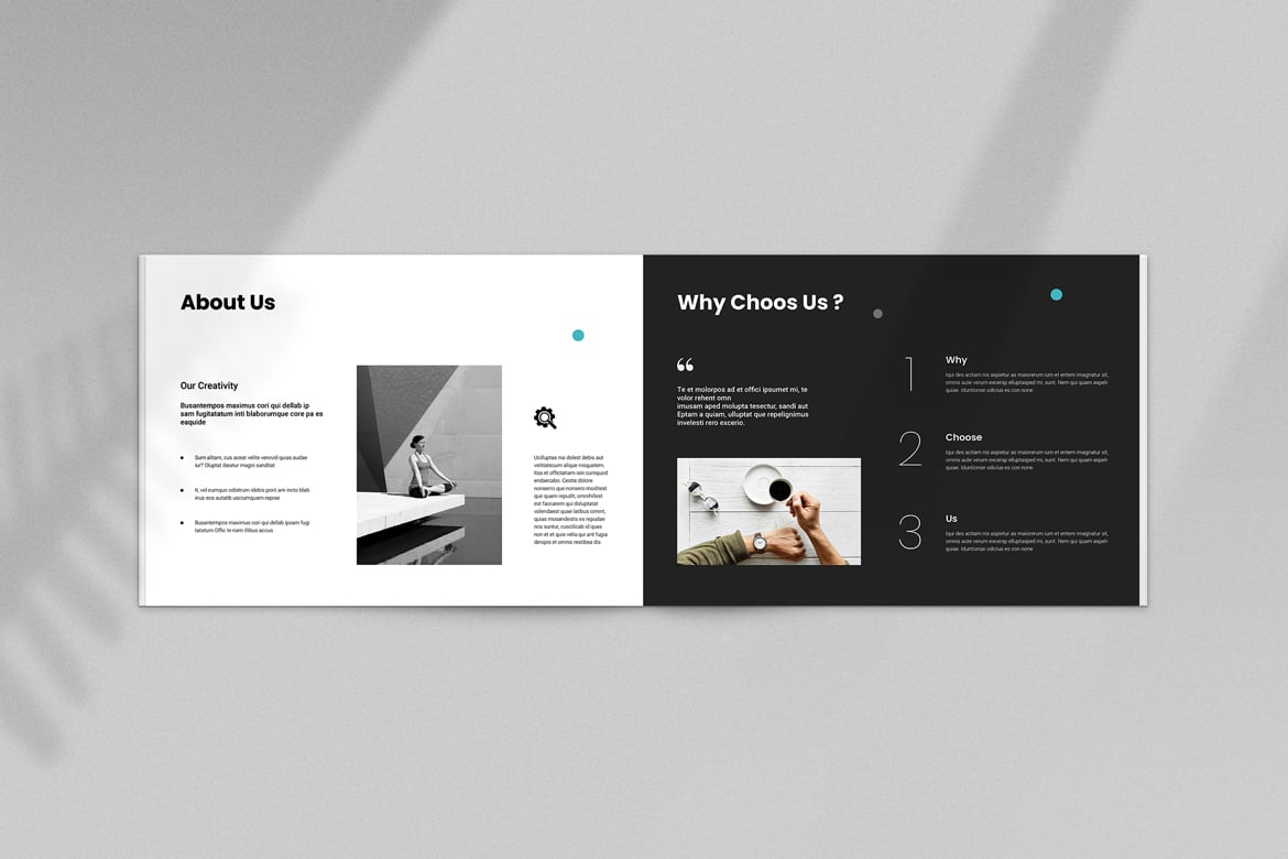 Annual Report Landscape Brochure Template on Behance :: Behance