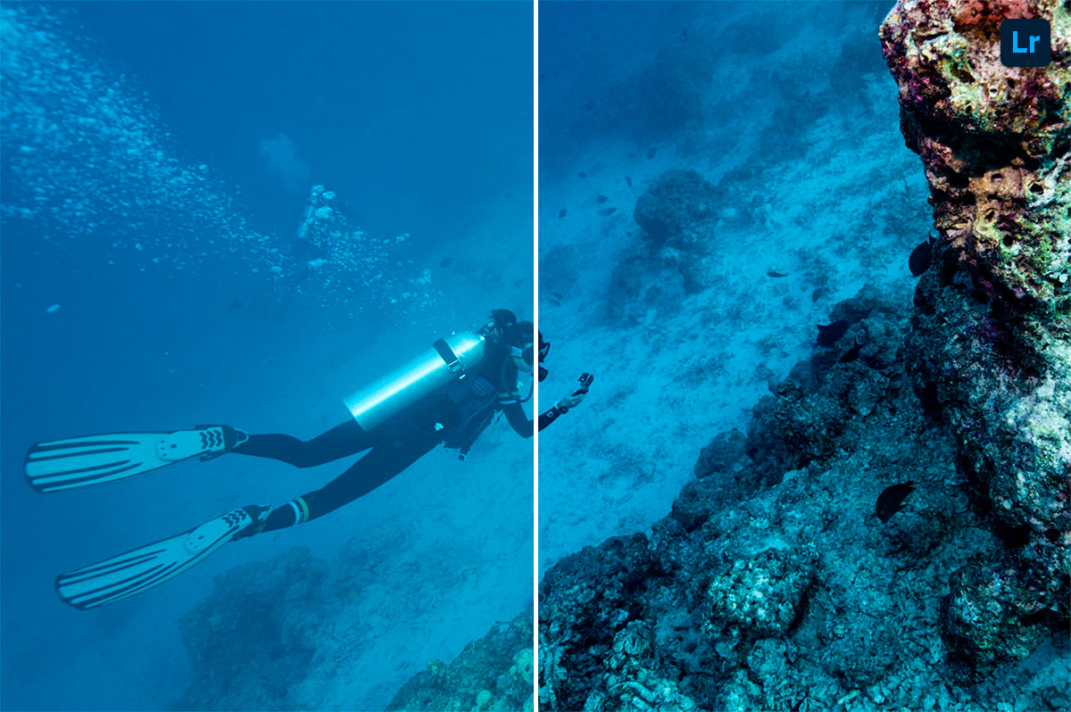 scuba diver | Remix | Photoshop Lightroom