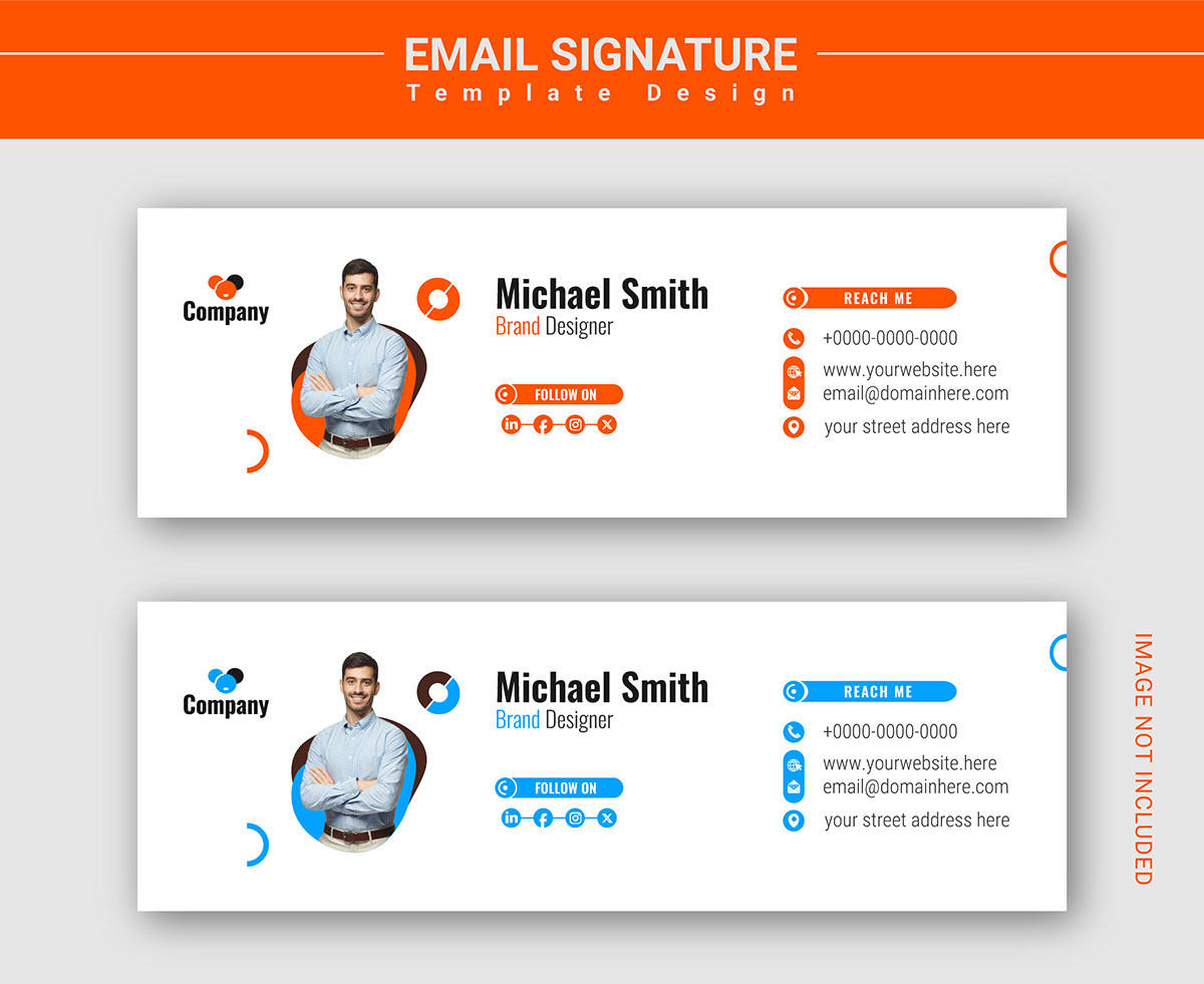 email signature template 01 on Behance :: Behance