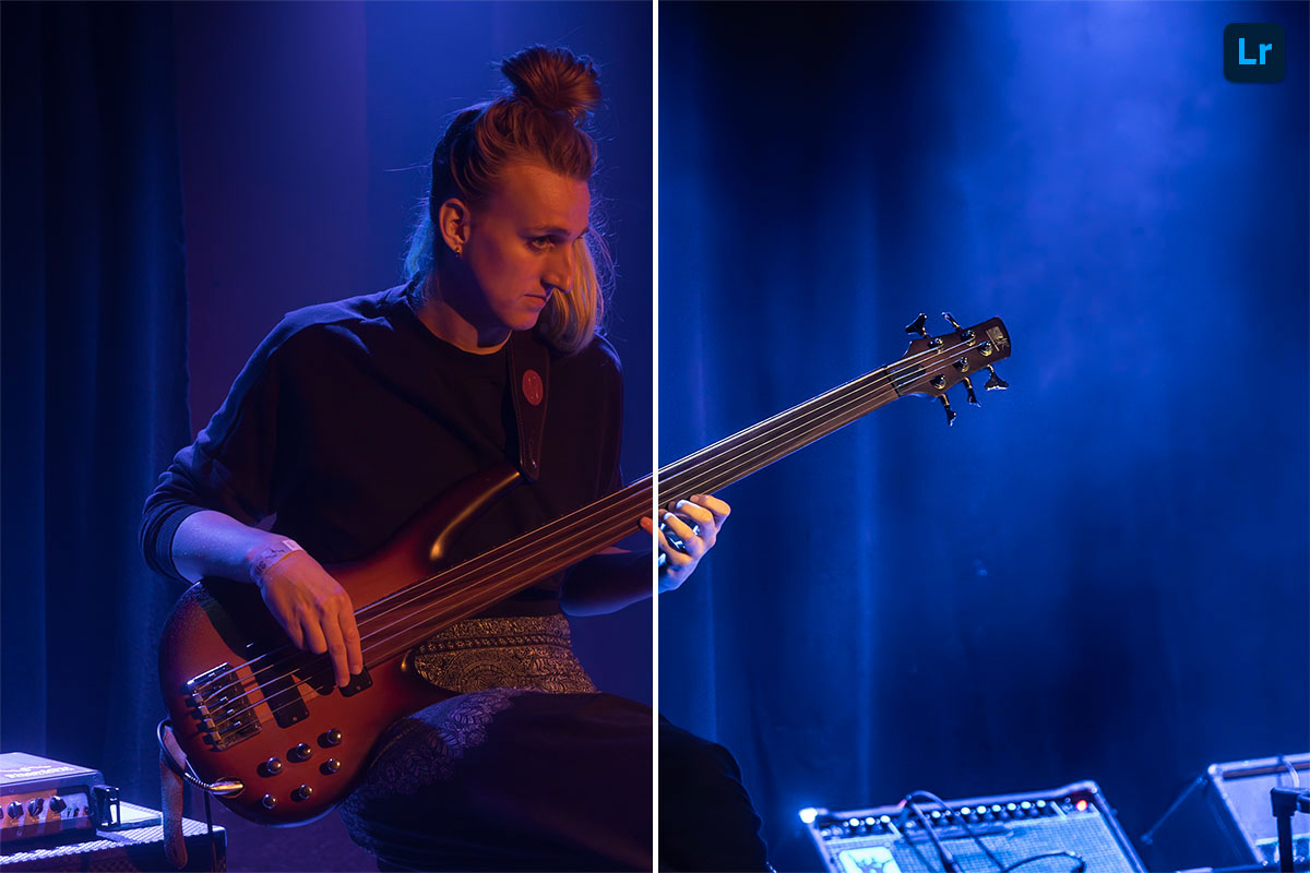 Bass player | Edit | Photoshop Lightroom