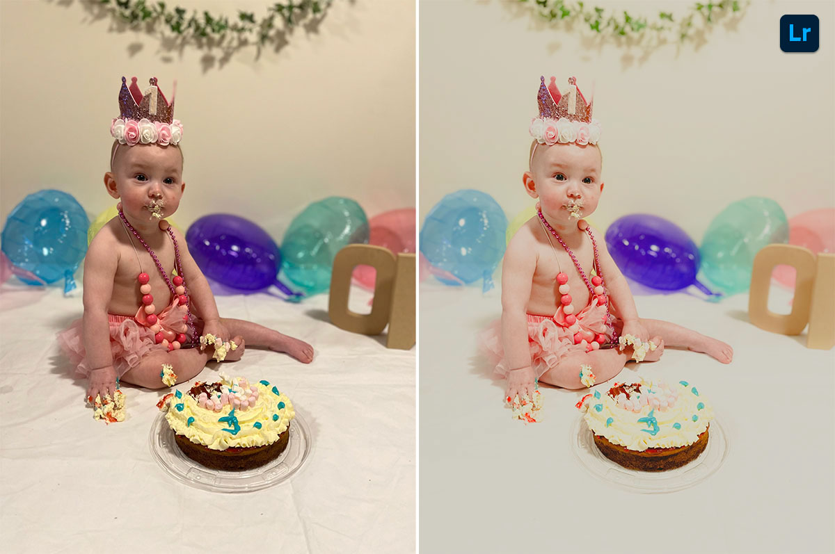 cake smash | Edit | Photoshop Lightroom