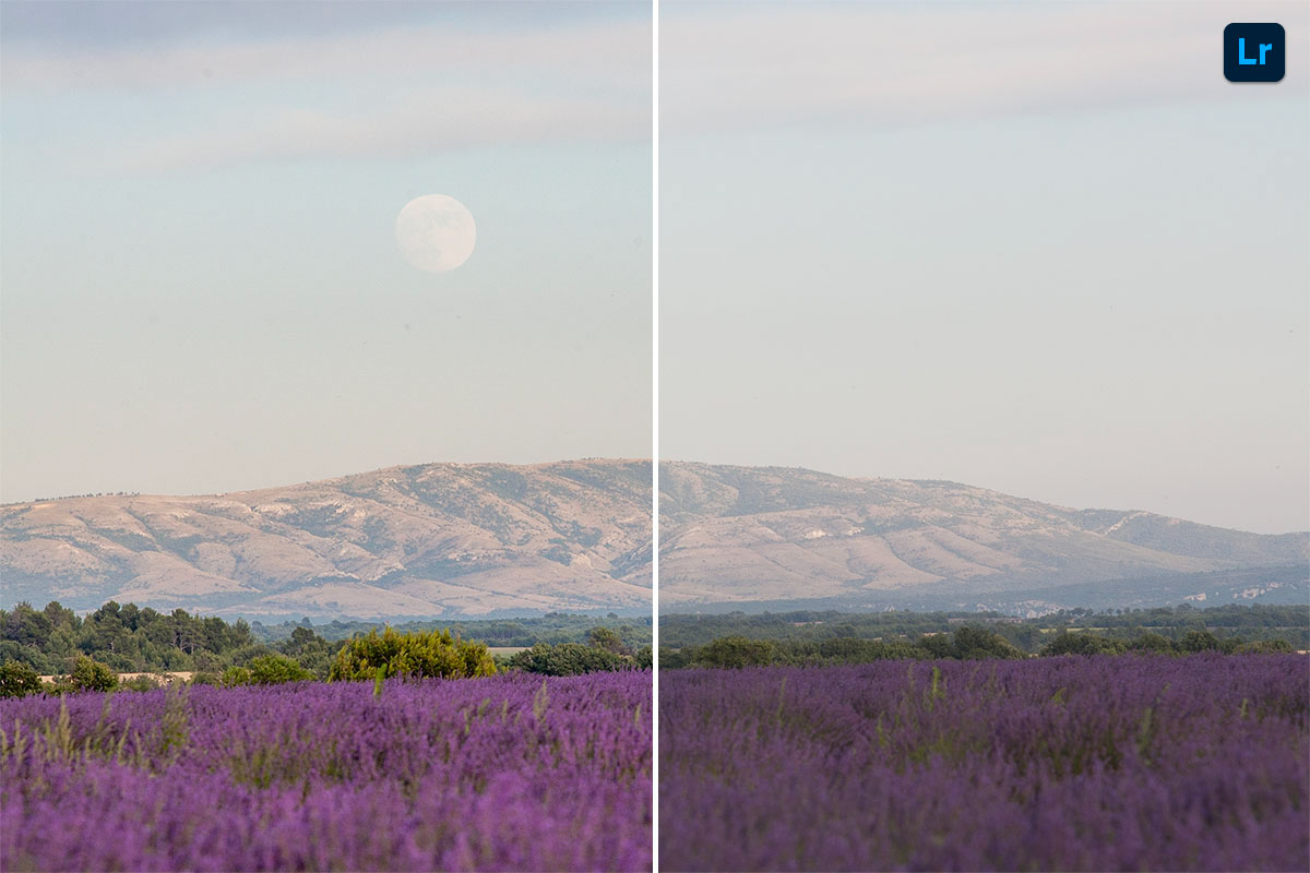 Moon is up in Provence | Remix | Photoshop Lightroom