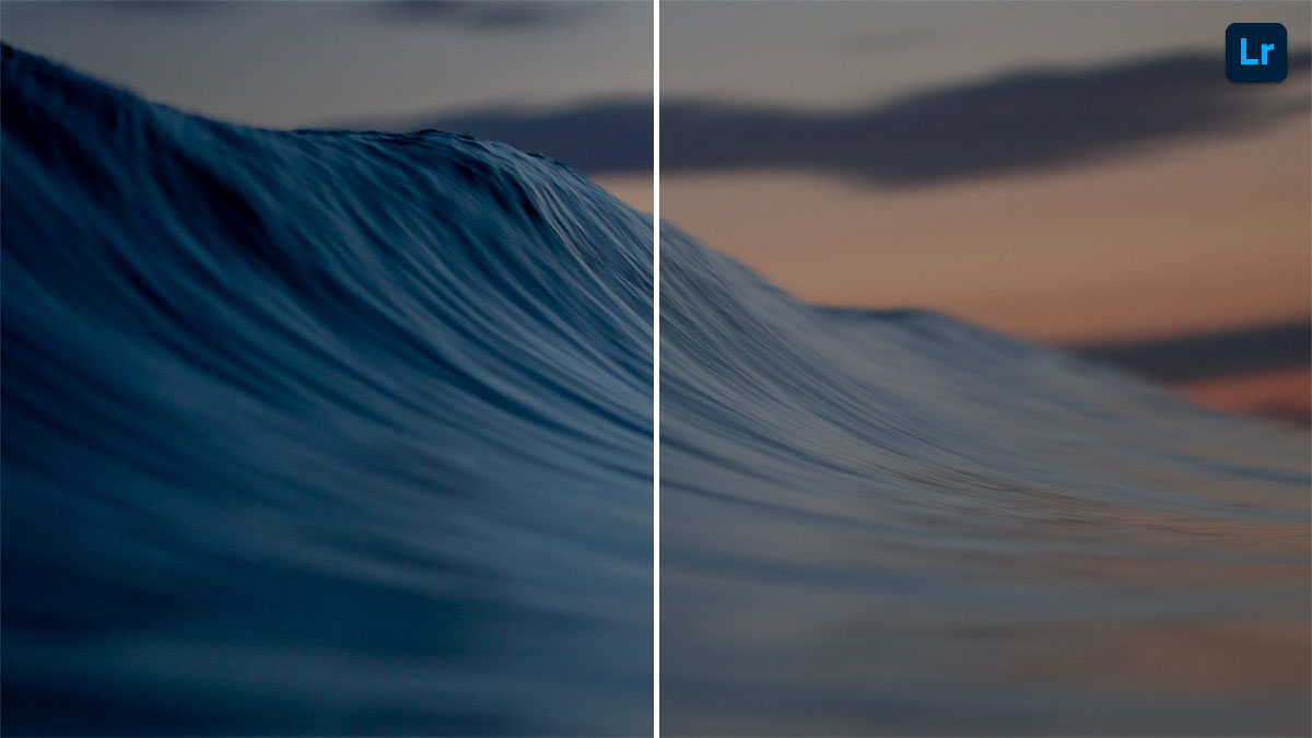 Slow shutter waves after sunset | Remix | Photoshop Lightroom