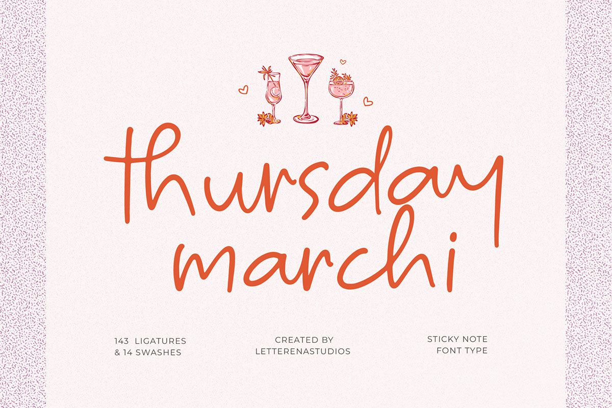 Thursday Marchi - Sticky Note Font Type on Behance :: Behance