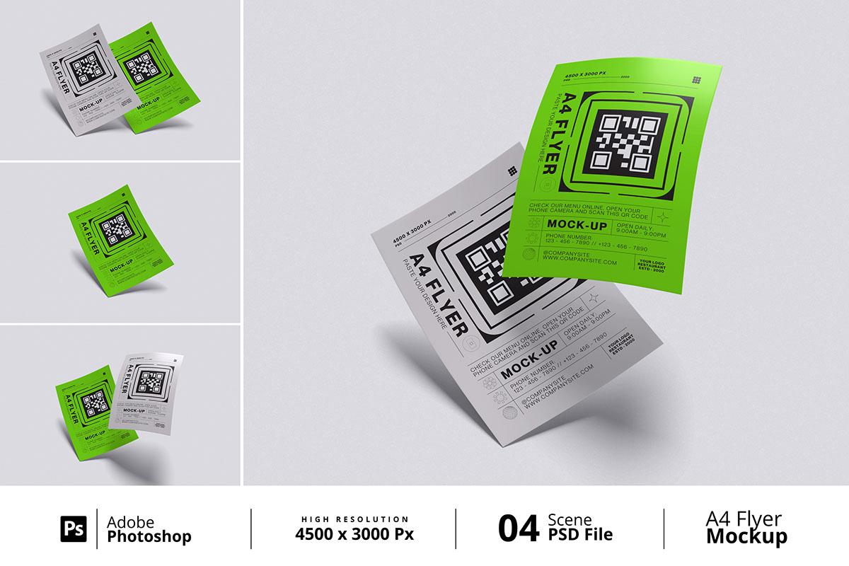 A4 Flyer Mockup Bundle Set on Behance :: Behance