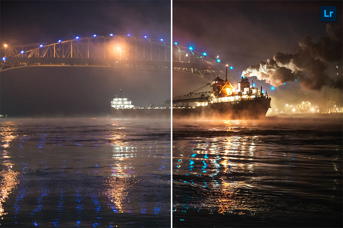Freighter in the Fog | Remix | Photoshop Lightroom