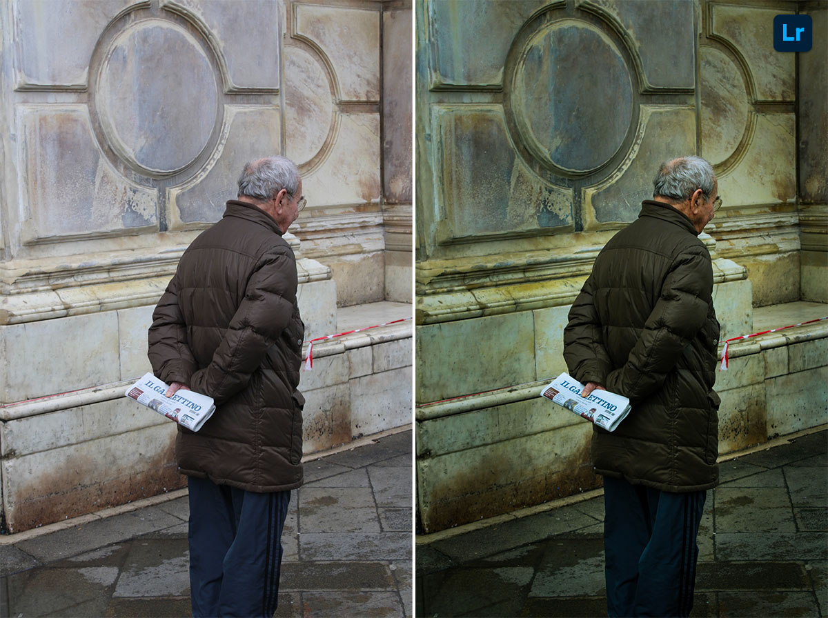 Old man in venice | Remix | Photoshop Lightroom