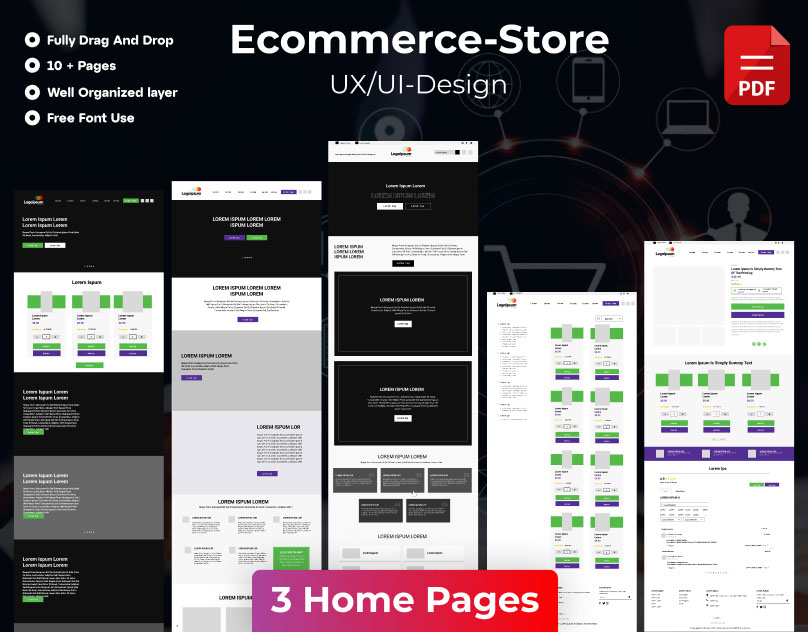 Ecommerce Website UI Design Template on Behance :: Behance