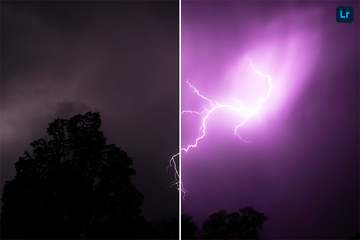 Lightning crashes | Remix | Photoshop Lightroom