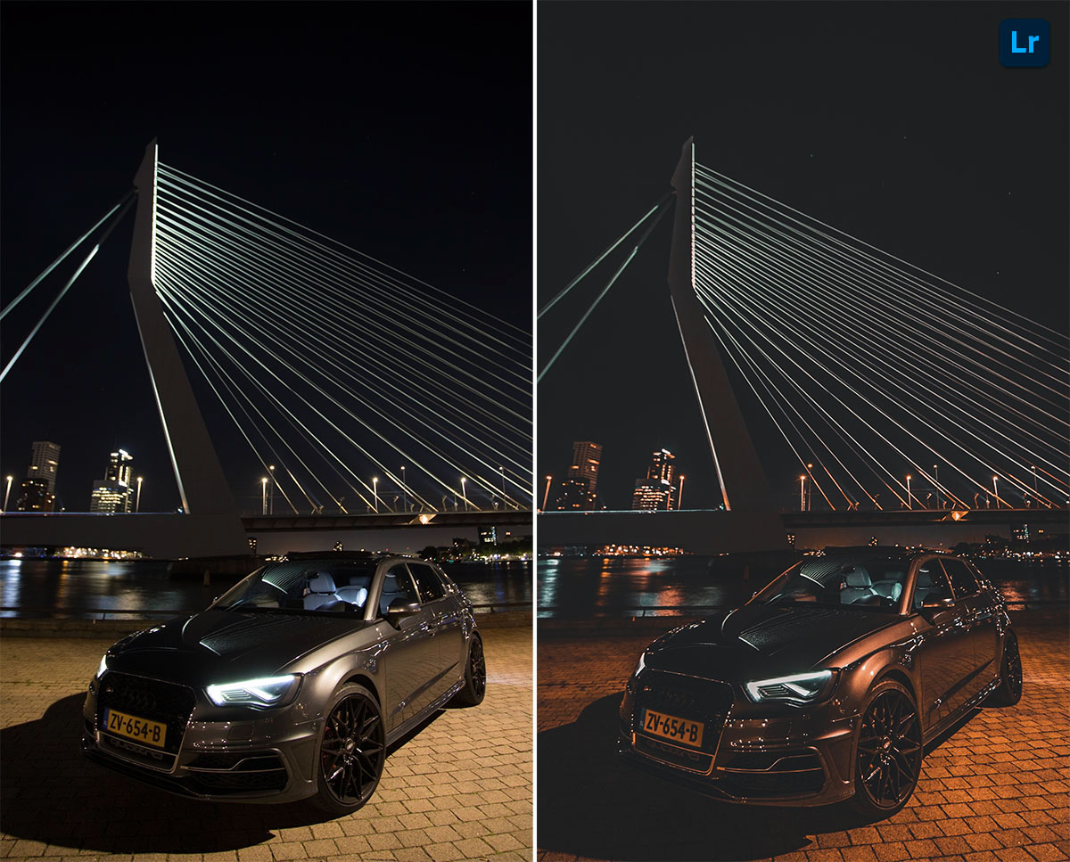 Car photography at night | Remix | Photoshop Lightroom