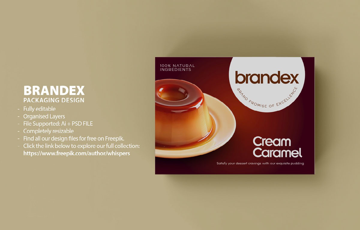 Cream_Caramel_Packaging_Design on Behance :: Behance