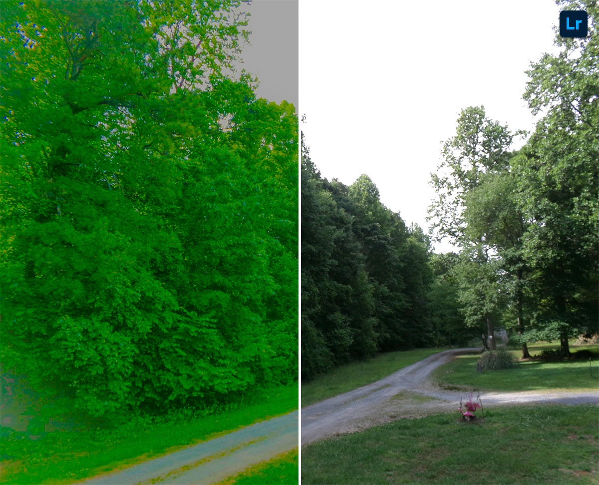 View from front porch | Edit | Photoshop Lightroom