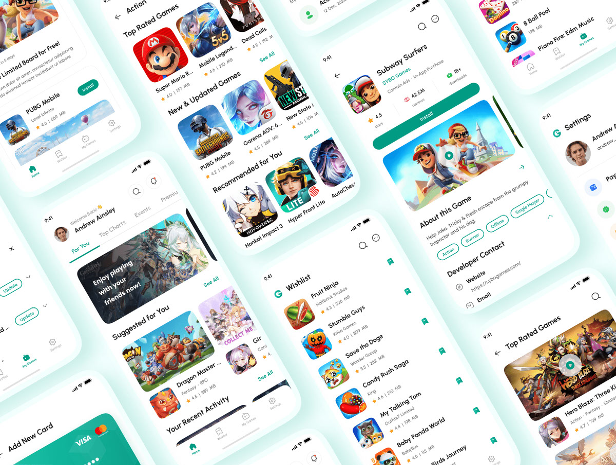 Gemu - Game Store App UI Kit on Behance :: Behance