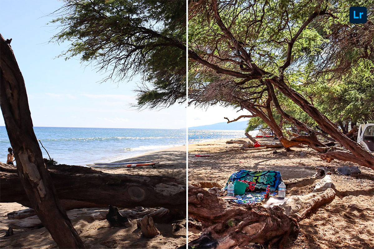 On the beach in Hawaii | Edit | Photoshop Lightroom