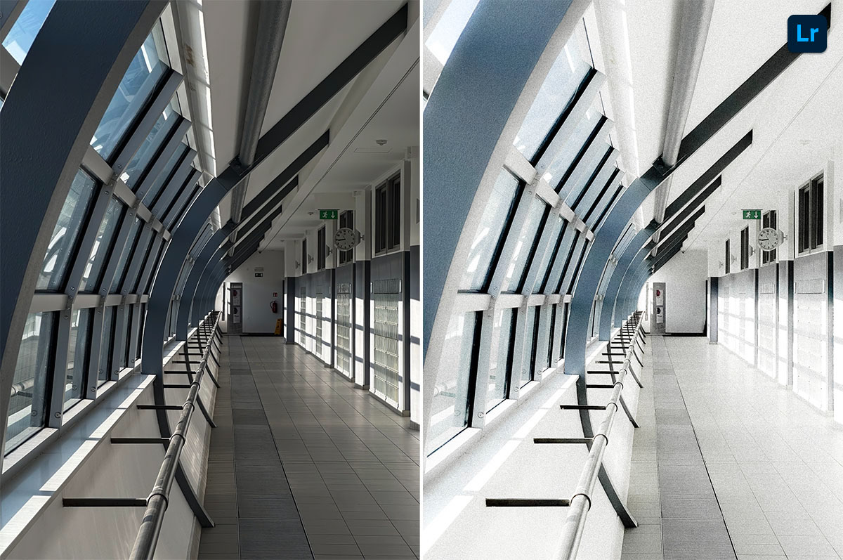 factory corridor | Edit | Photoshop Lightroom
