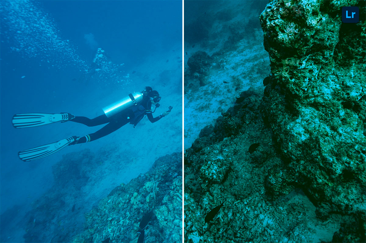 scuba diver | Remix | Photoshop Lightroom