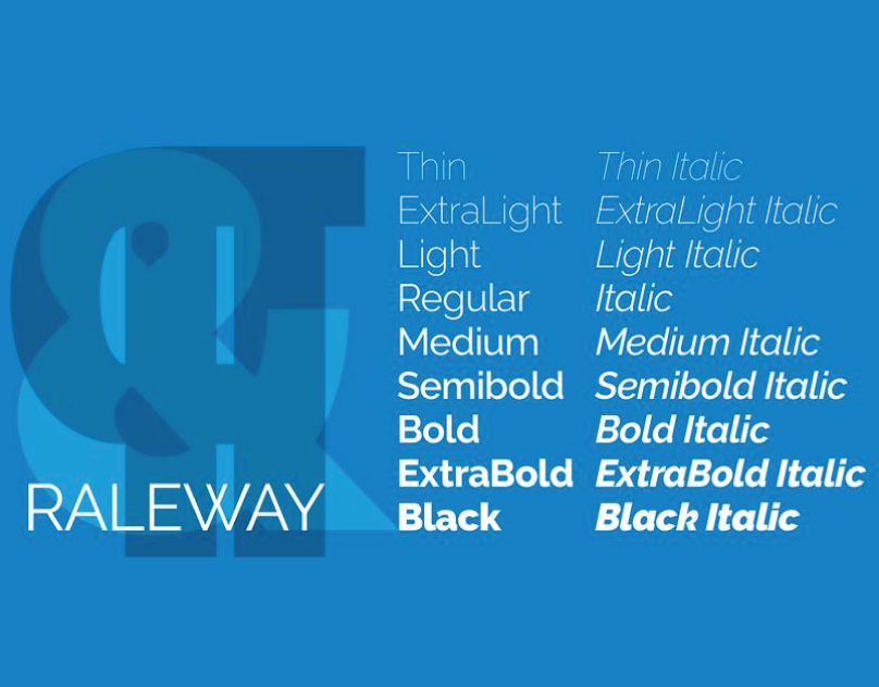 Montserrat and Raleway on Behance :: Behance