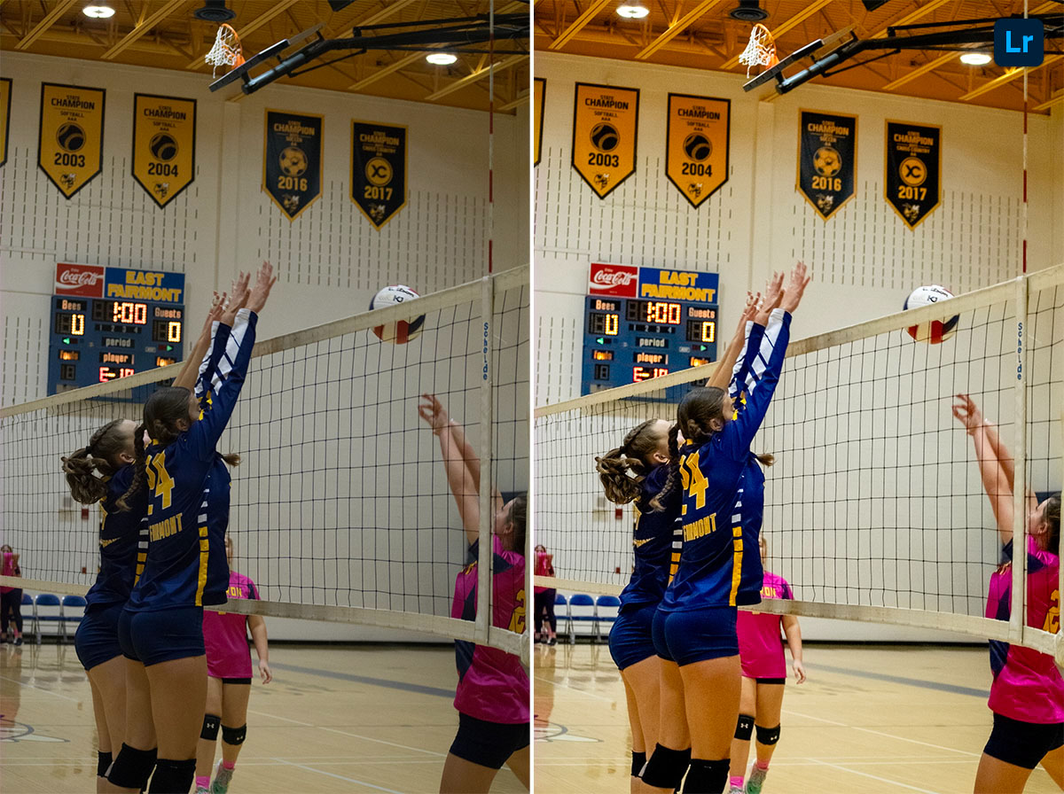 Indoor volleyball | Edit | Photoshop Lightroom