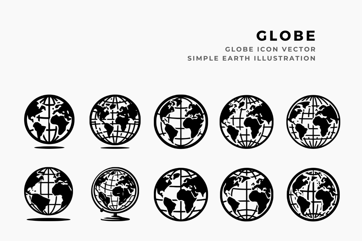 Globe Icon Vector on Behance :: Behance