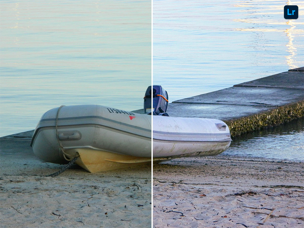 Boat and beach | Edit | Photoshop Lightroom