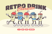 Retro Drink Character :: Behance
