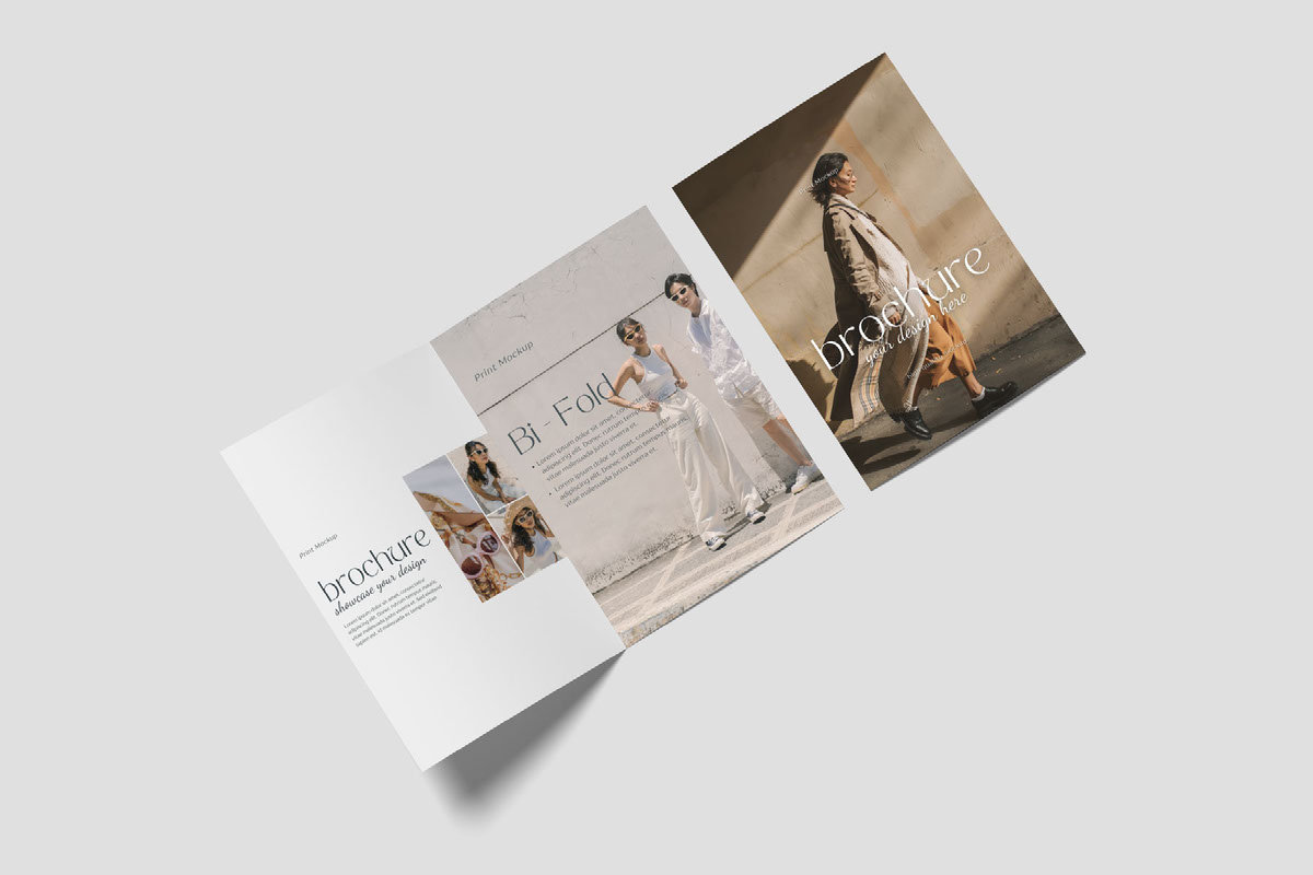 Potrait A4 Bifold Brochure Mockup on Behance :: Behance