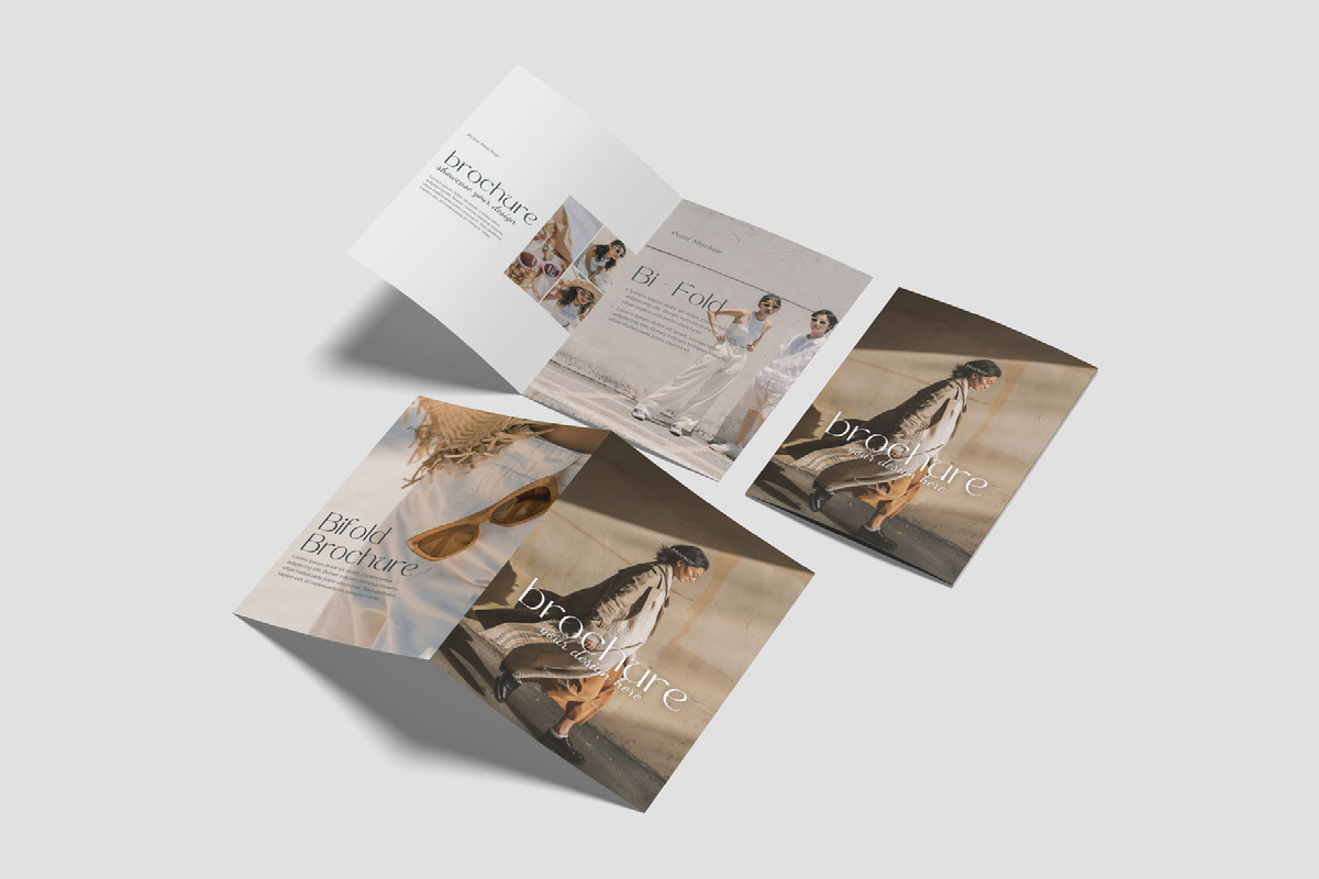 Potrait A4 Bifold Brochure Mockup on Behance :: Behance